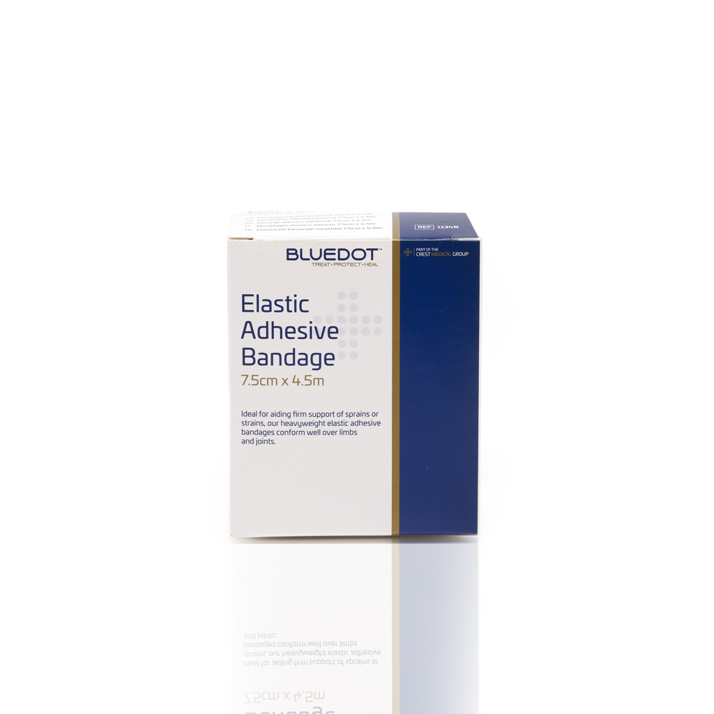 Blue Dot Boxed Elastic Adhesive Bandage 7.5cm x 4.5m